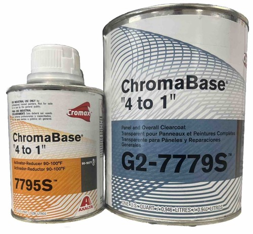 CROMAX Quart ChromaBase 4 to 1 G2 7779S Snap Dry Clear Coat Hi-T ...