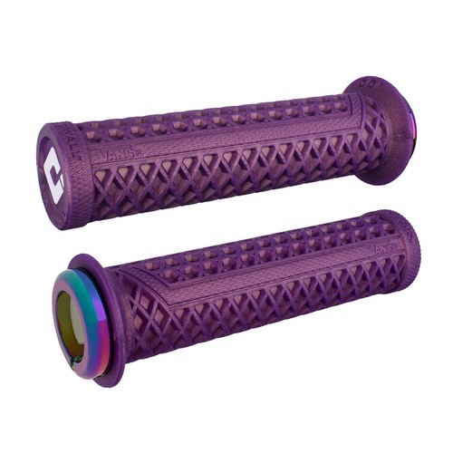 ODI ATV V2.1 VANS VANS 135MM LOCK-ON GRIPS PURPLE/OIL SLICK | eBay