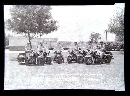 Vintage California Highway Patrol Photo Negative Lot Harley Davidson ...