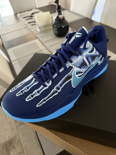 Nike Kobe V 5 Protro Men 12 X Ray Skeleton Glow Dark Halloween 2024 ...