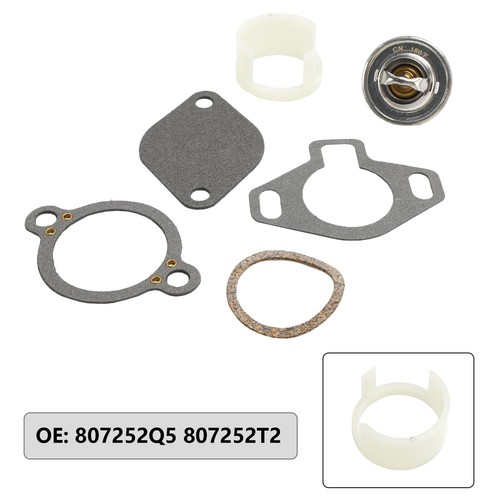 Thermostat Kit 160°With Plastic Sleeve 807252Q5 807252T2 for MerCruiser ...