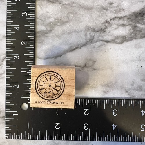 Vintage Rubber Stamp "Watch Face" by Stampin' UP! 1 1/4 x 1 1/4" | eBay