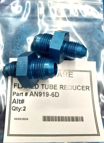AN P/N FLARED TUBE REDUCER Part # AN919-6D (2/PACK) | eBay