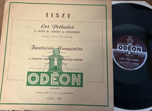 RAYMOND TROUARD - LINDENBERG - CLOEZ / LISZT ODEON ODX 101 | eBay