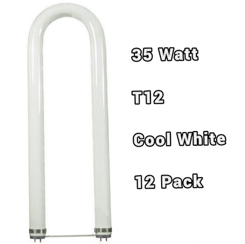 12-GE 35W T12 U Shape Fluorescent Replacement Bulb OEM GE 12203 for ...