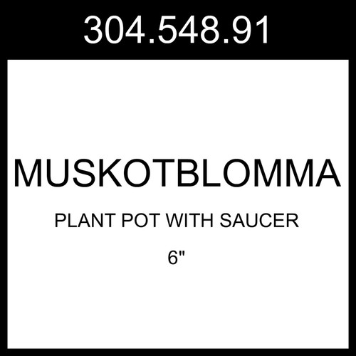 IKEA MUSKOTBLOMMA Plant Pot With Saucer Indoor/outdoor Terracotta 6 ...