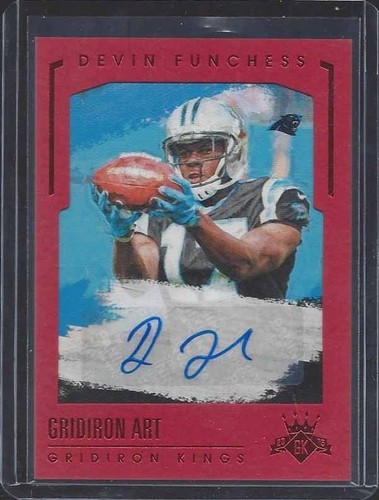 DEVIN FUNCHESS 2015 GRIDIRON KINGS GRIDIRON ART RED FRAMED AUTO RC #D ...