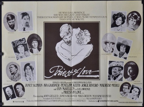 PRIEST OF LOVE 1981 ORIGINAL 30X40 UK QUAD MOVIE POSTER AVA GARDNER ...
