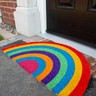 Rainbow Rug Mat Bright Multicolored Living Room Large Small Hallway ...