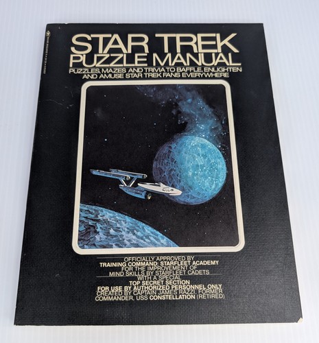 1976 STAR TREK PUZZLE MANUAL JAMES RAZZI UNMARKED NOT ABRIDGED 1ST ...