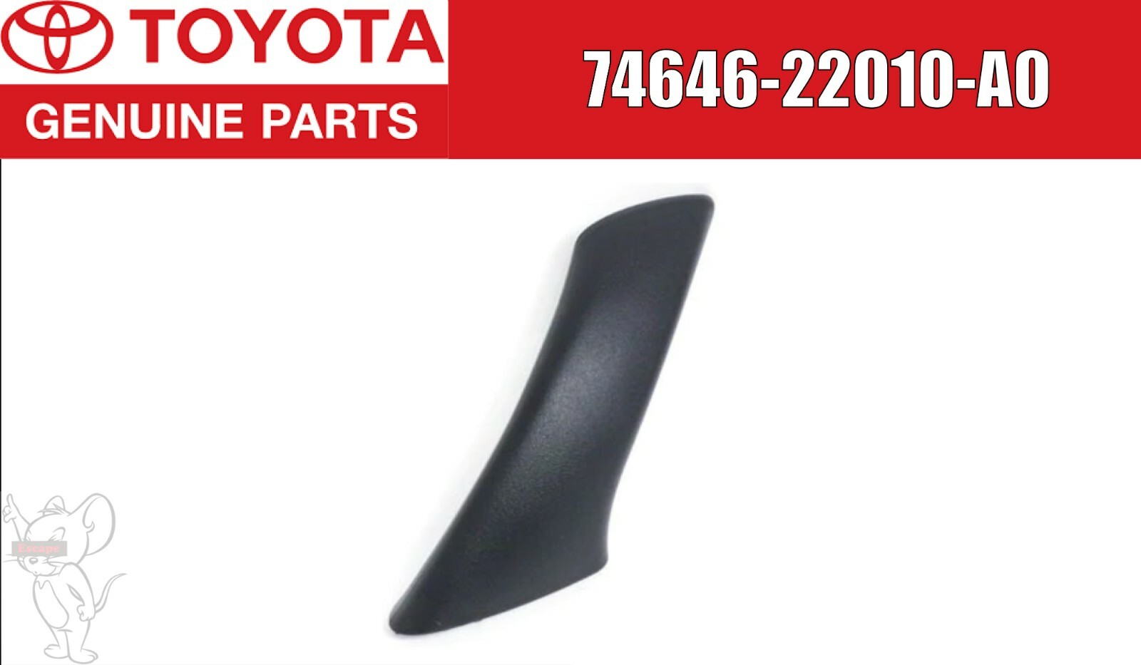 67888-50030 Genuine Toyota REAR DOOR UPPER WEATHER STRIP (LH ...