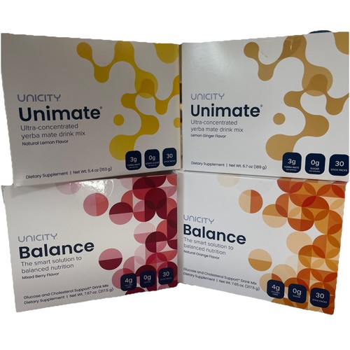 Unicity Feel Great Combo - Balance or Unimate Lemon Berry Orange 1 Pack ...