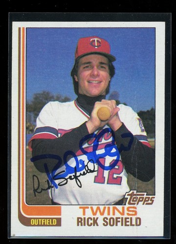 1982 Topps RICK SOFIELD Signed Card autograph auto TWINS | eBay