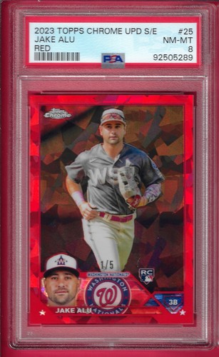 JAKE ALU 2023 Topps Chrome Update Series Sapphire Edition RC RED # 1/5 ...