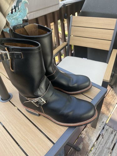Red Wing 2268 Engineer Black Chrome Boots Size 10 1/2 D | eBay