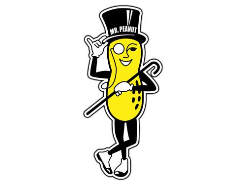 #1156 Mr. Peanut Planters Logo #1 Sticker Brand Waterproof Vinyl Decal ...