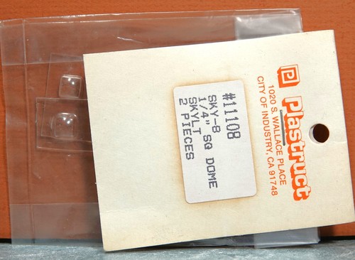 O-S-HO SCALE PLASTRUCT 1/4" SQUARE DOME SKYLIGHT (2 PAK) # 11108 | eBay
