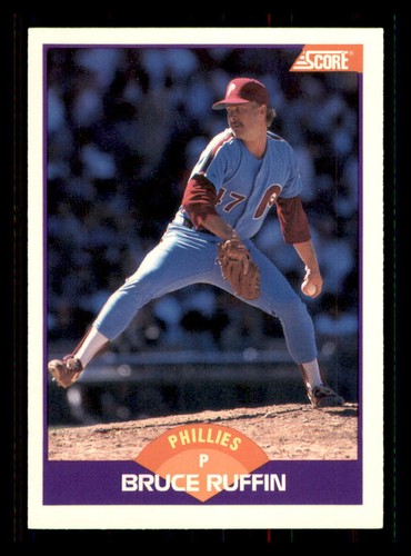 1989 Baseball 1989 Score Bruce Ruffin Philadelphia Phillies #328 1 | eBay