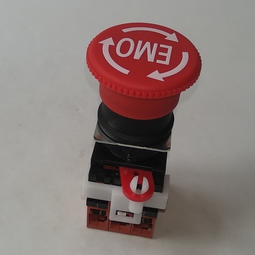 New ONE OMRON Emergency Stop Button Switch A22E-M-12-EMO | eBay