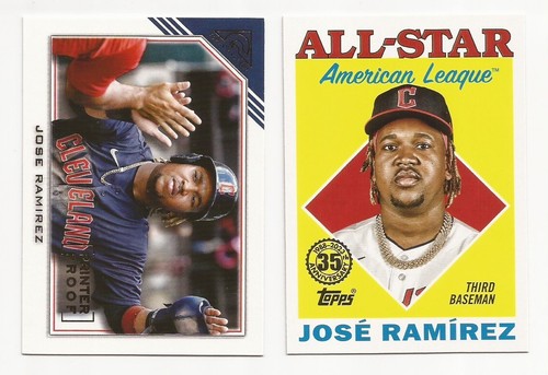 Lot of 2 Different Guardians Jose Ramirez Baseball Cards | eBay