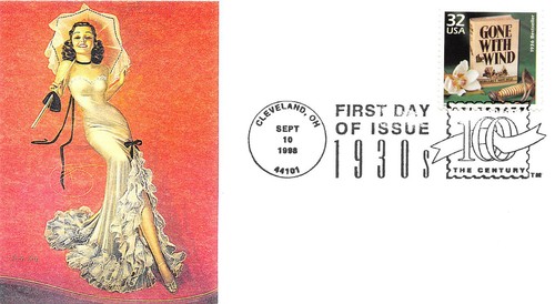 3185I 32c Celebrate Century, 1930s, Gone with the Wind Color Copy laser ...
