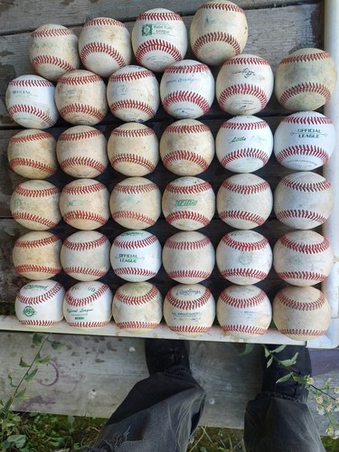 34 Used Leather Baseballs , Good Condition | eBay