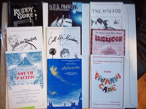 Village Light Opera Group Collection of 9 Programs | eBay