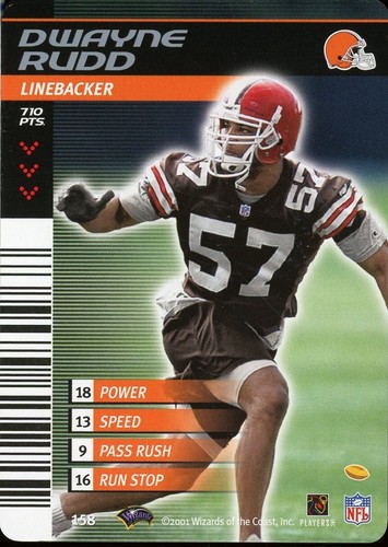 2002 NFL Showdown DWAYNE RUDD BROWNS #158 | eBay