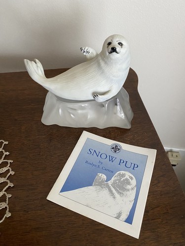 Crystal Iceberg Harp Seal Snow Pup 1987 Franklin Mint Figurine Roslyn S ...