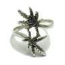Sterling Silver Cannabis Sativa Marijuana Ring Wholesale Band 17mm ...