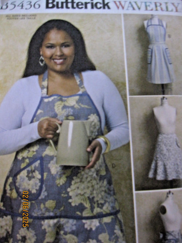 Butterick #5436 WAVERLY APRONS Sewing Pattern Uncut FULL & HALF | eBay