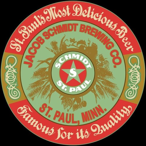 Jacob Schmidt Beer of St. Paul, MN NEW Sign 28" Dia. Round AMERICAN ...
