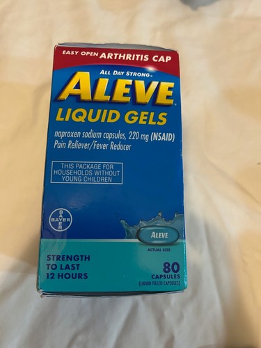 Aleve Liquid Gels Arthritis Pain Reliever - 80 Capsules - EXP: 09/2025 ...
