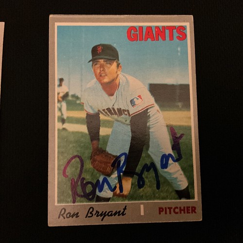 autographed 1970 Topps RON BRYANT. #AB | eBay
