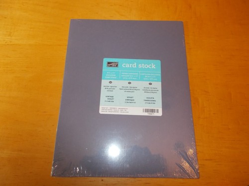 Stampin'Up! Retired 8-1/2"x11" VINTAGE VIOLET Cardstock NOS | eBay