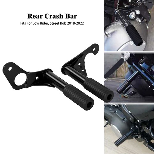Rear Highway Engine Guard Crash Bar Fit For Harley Softail Low Rider ...