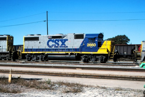 CSX TRANSPORTATION GP38-2 2660 Original Kodak slide--Ex. Georiga Railroad 6009 | eBay