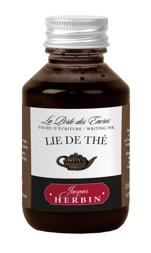 100 ml Fountain Pen Ink Bottle J. Herbin Lie De The Tea Brown Color ...
