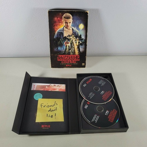 Netflix Stranger Things Blu ray Series Season 1 - 4 Disc and Poster VHS ...