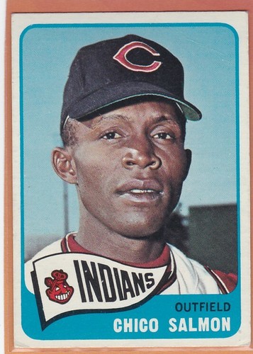 1965 TOPPS BASEBALL CHICO SALMON #105 INDIANS VG *73976 | eBay