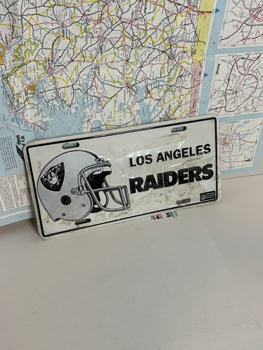 Los Angela's Raiders Vintage License Plate New Team NFL | eBay