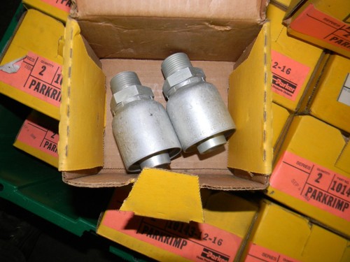 LOT OF 2 10143-12-16 - Parker 10143-12-16 Fitting 1" Hose X 3/4" Male ...