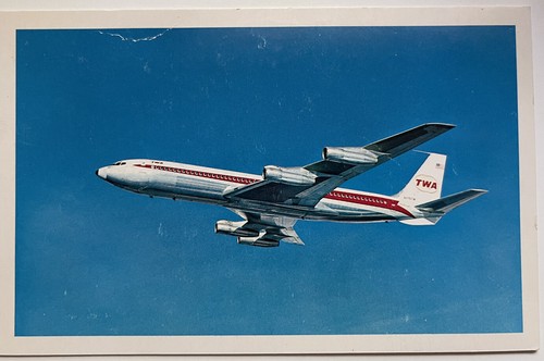 1960's TWA AIRLINES STARSTREAM BOEING 707 JET - vintage souvenir ...