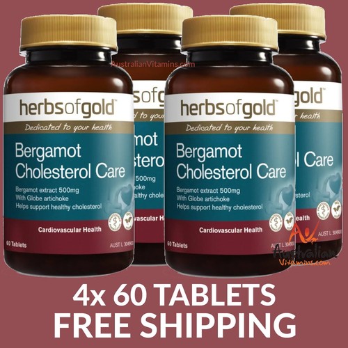 Herbs of Gold Bergamot Cholesterol Care 60 Tablets - 4 PACK PRICE - $31 ...