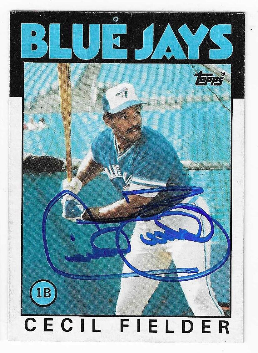 Cecil Fielder Honkbalkaart OAK@DET: Cecil Fielder Homers Over Tiger