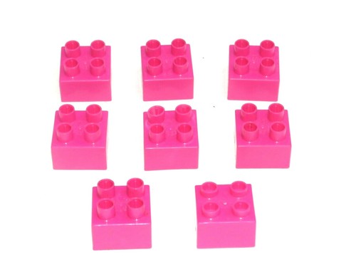 Mega Bloks Building Toy Bricks Lot of 8 Pink 2x2 Blocks | eBay