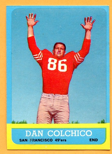 1963 Topps #144A Dan Colchico (EM) -- San Francisco 49'ers | eBay