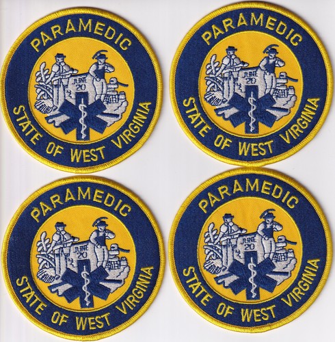 4 State of West Virginia PARAMEDIC patches WV EMS | eBay