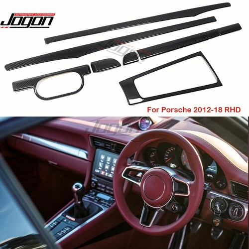 Carbon RHD Console Interior Set For Porsche 911 Carrera 4S Tatga 2012 ...