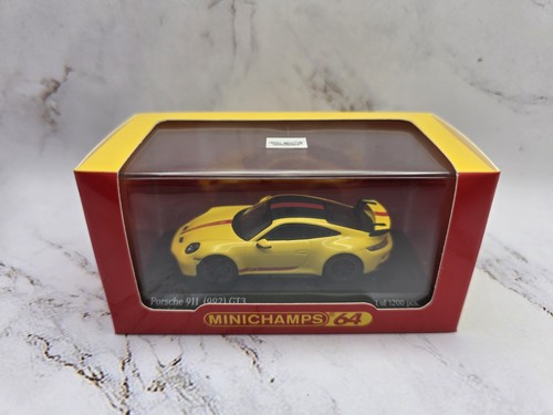 Minichamps 64 Racing Yellow Porsche 992 911 GT3 1:64 Scale Diecast Car ...